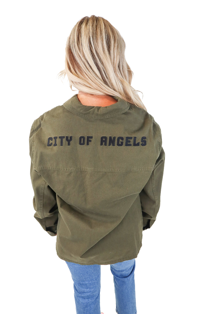 Paige green “dalton jacket” NWT (L) – Well-Dressed