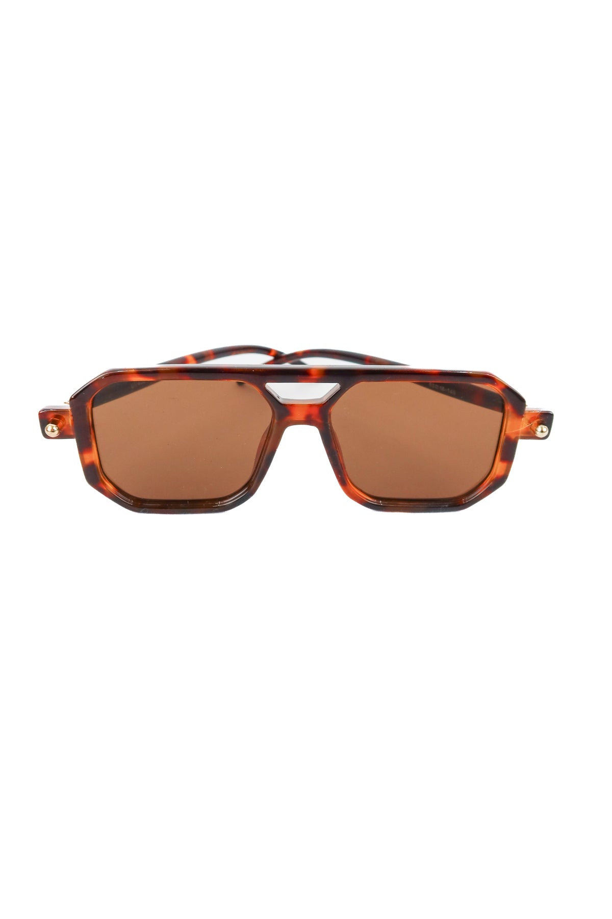 brown tortoise rectangle sunglasses – Well-Dressed