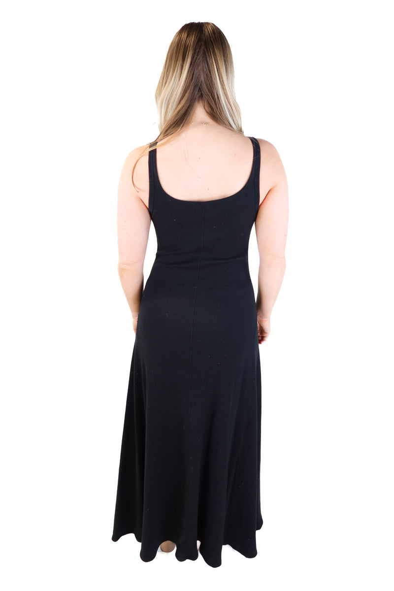 Buck mason black knit maxi dress (s; retail $118) – Well-Dressed